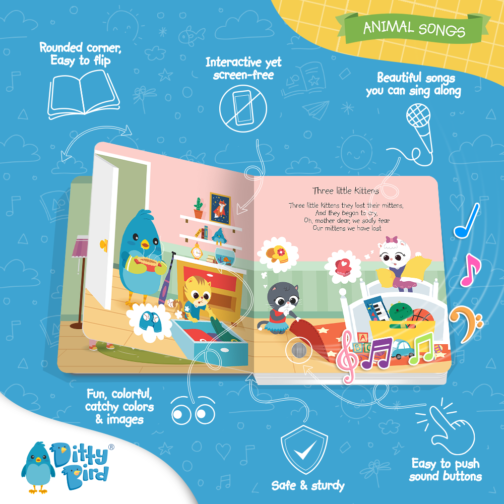 Ditty Bird - Ditty Bird Book:Animal songs incl.Baby Shark- Best Toys ...