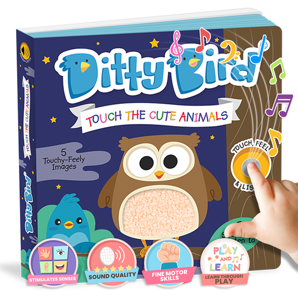 Ditty Bird - Ditty Bird First Sensory Book Montessori Method Cute Anim ...
